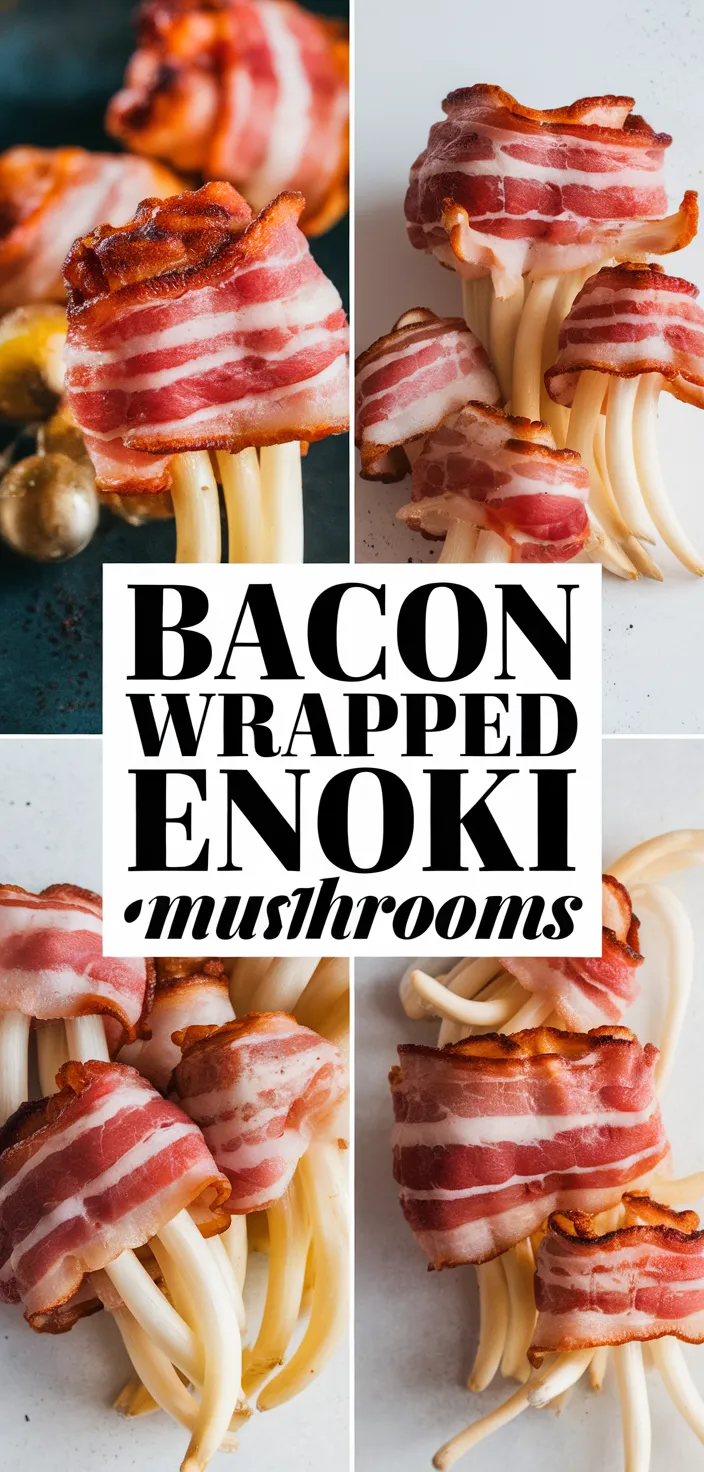 Bacon Wrapped Enoki Mushrooms Recipe - Bangkok bowl