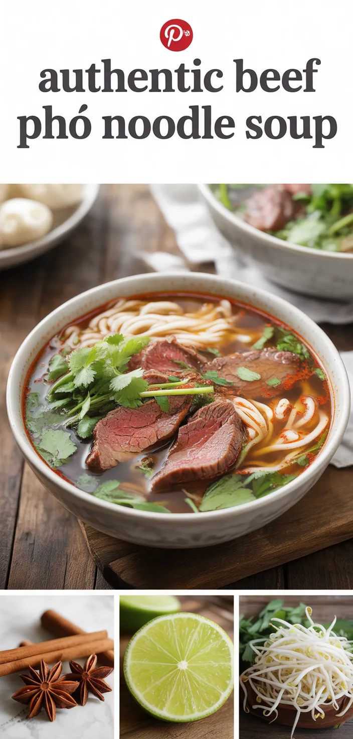 Authentic Beef Pho Noodle Soup Recipe - Bangkok bowl
