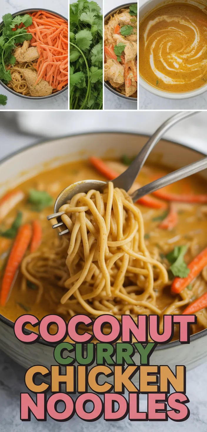 Coconut Curry Chicken And Rice Noodles Recipe - Bangkok bowl